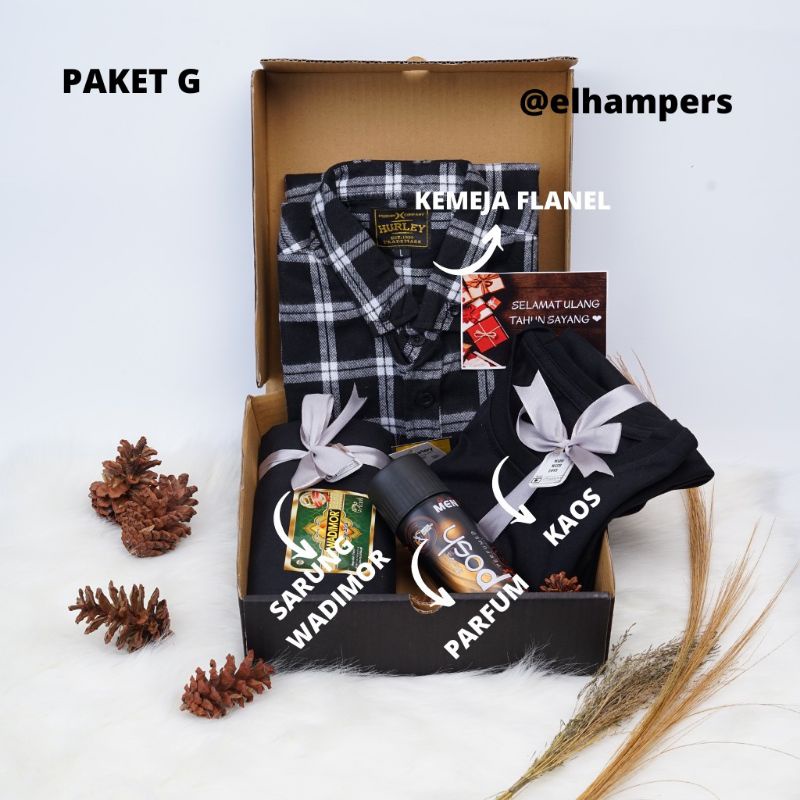 Jual HAMPERS KEMEJA FLANEL/KADO ULANG TAHUN COWOK KEMEJA FLANEL/ KADO ...