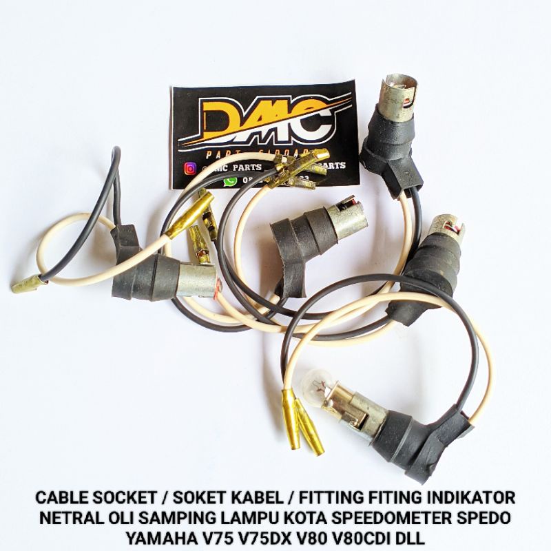 Jual CABLE SOCKET / SOKET KABEL INDIKATOR NETRAL OLI SAMPING LAMPU KOTA ...