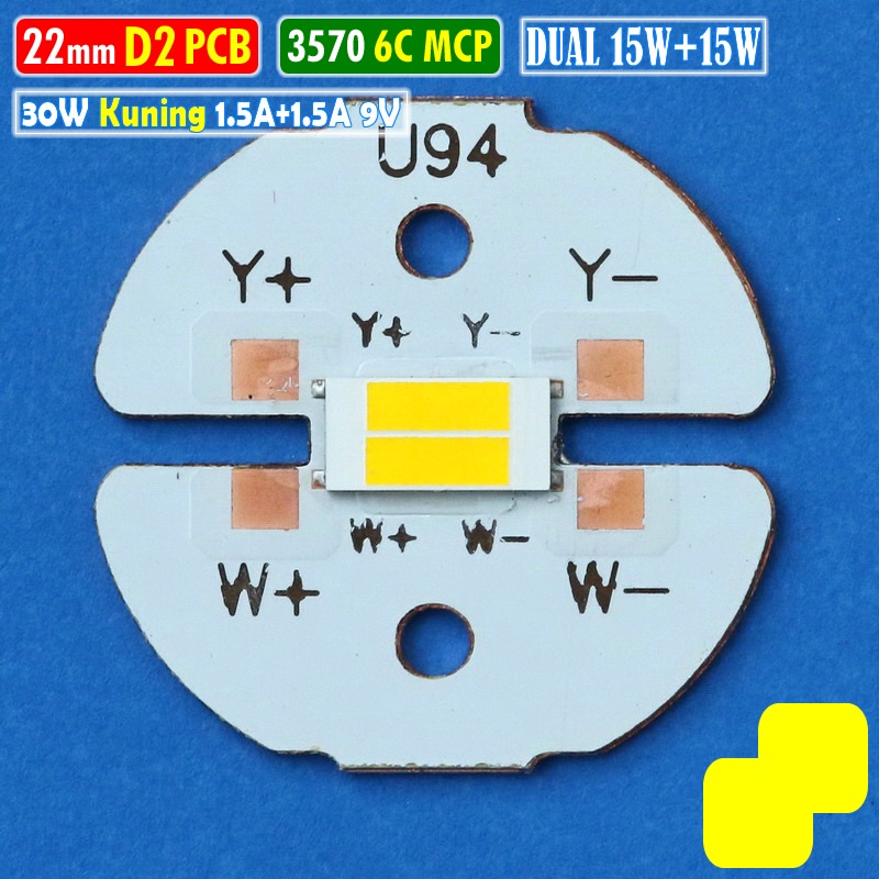Jual MCP D2 3570 22mm 30W 6C Dual Kuning Kuning LED Laser BiLED RTD AES ...