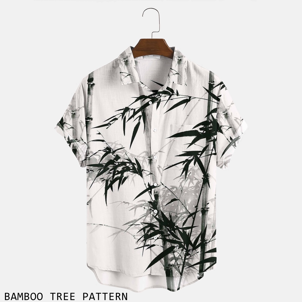 Jual Kemeja Pria Premium - Bamboo tree pattern | Shopee Indonesia
