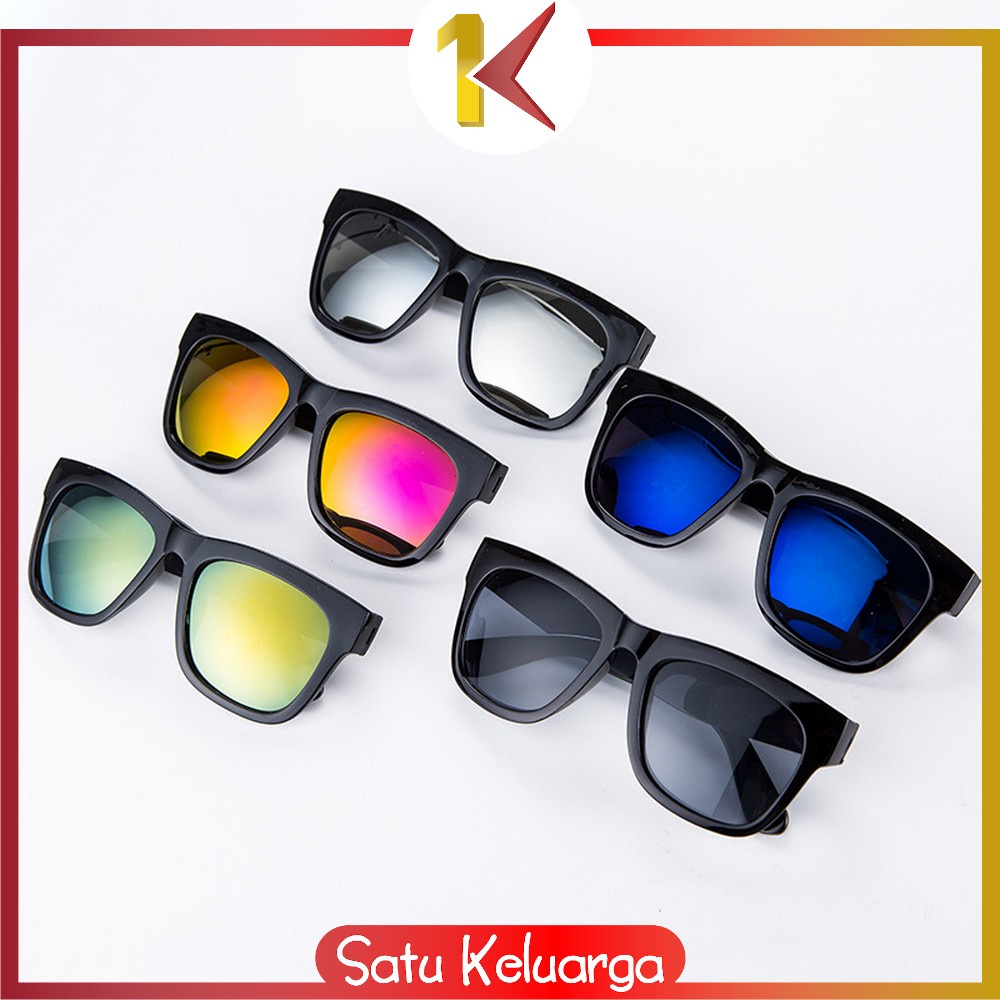 Jual SK-C663 C665 Kaca Mata Rainbow Fashion Unisex Gaya Korea Candy Color Square / Kacamata ...