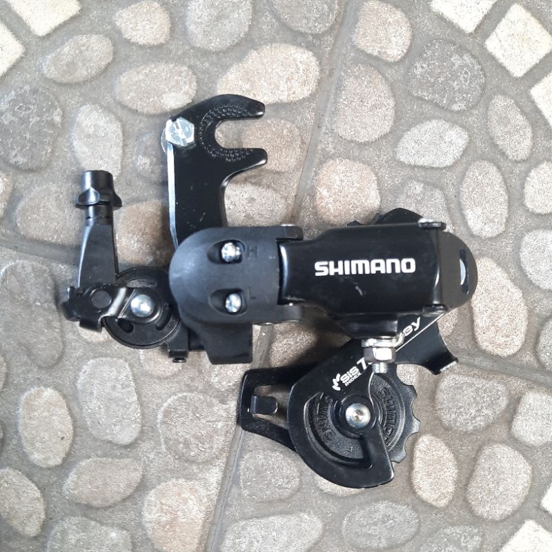 Jual RD SHIMANO TOURNEY FT35 6-7 speed BRACKET BLACK BULK model jepit ...