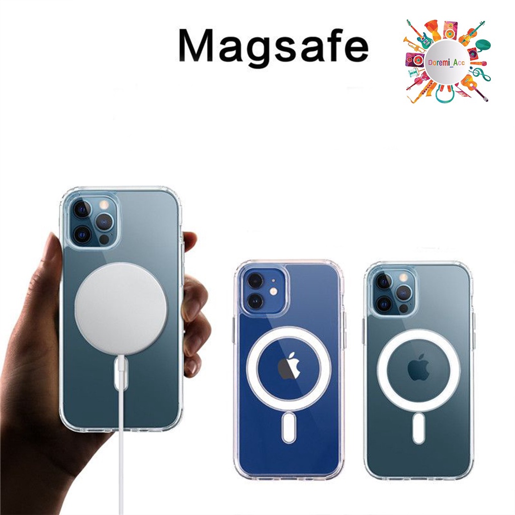 Jual MAGSAFE CASE MAG SAFE IP MAGNET CLEAR HYBRID BUMPER CASING FOR ...