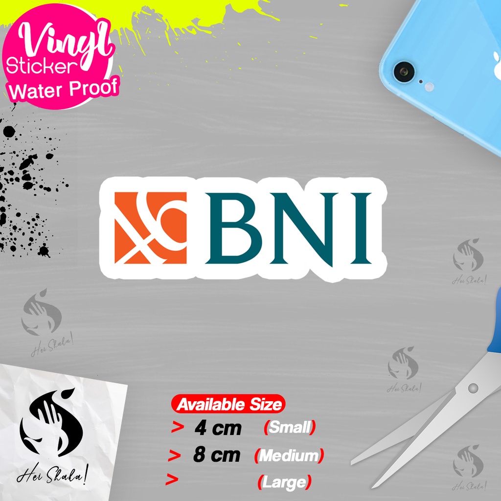 Jual Stiker Bank Negara Indonesia BNI Sticker Logo Perusahaan BUMN ...