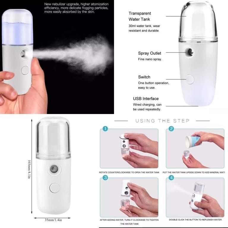 Jual *mgct* Nano Spray Portable Mini USB/Mist Sprayer Pelembab Wajah ...