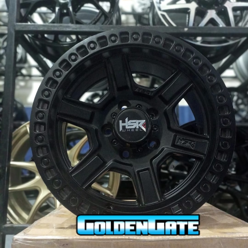 Jual Velg mobil offroad R15 terbaru HSR XTS01 ring15x8 hitam cocok ...