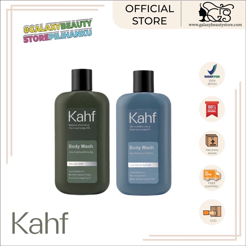 Jual KAHF BODY WASH / BRIGHTENING AND COOLING BODY WASH / ACNE FIGHT ...