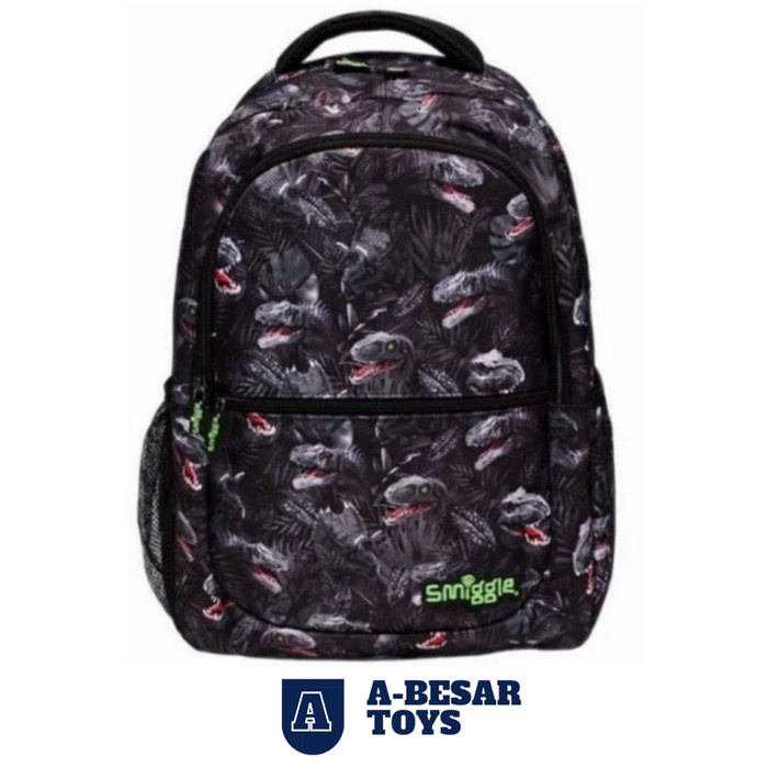 Jual Smiggle Bag Backpack Roar Dino Black -Tas Smiggle ORIGINAL ...