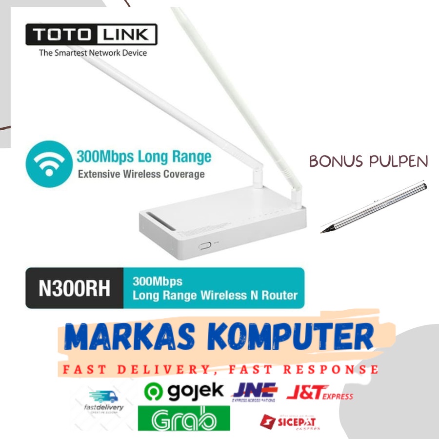Jual TOTOLINK N300RH 300Mbps Long Range Wireless N Router | Shopee Indonesia