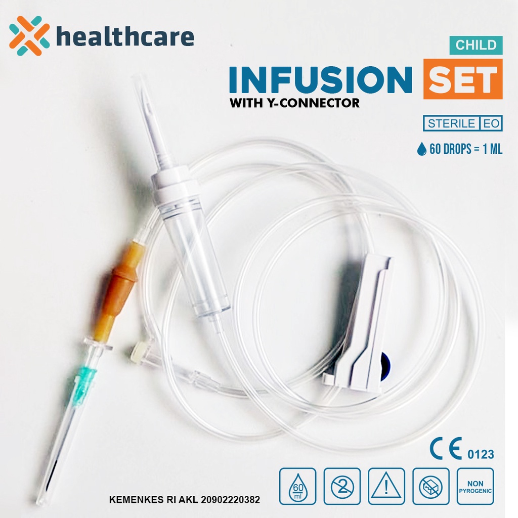 Jual LynCare Infusion Set / Selang Infus / Infuset Dewasa dan Anak ...