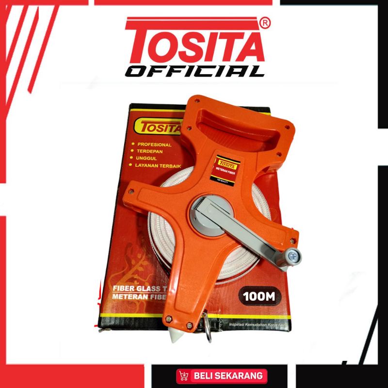 Jual METERAN JALAN 100M FIBER BODY PLASTIK TOSITA | BODY BESAR METERAN ...