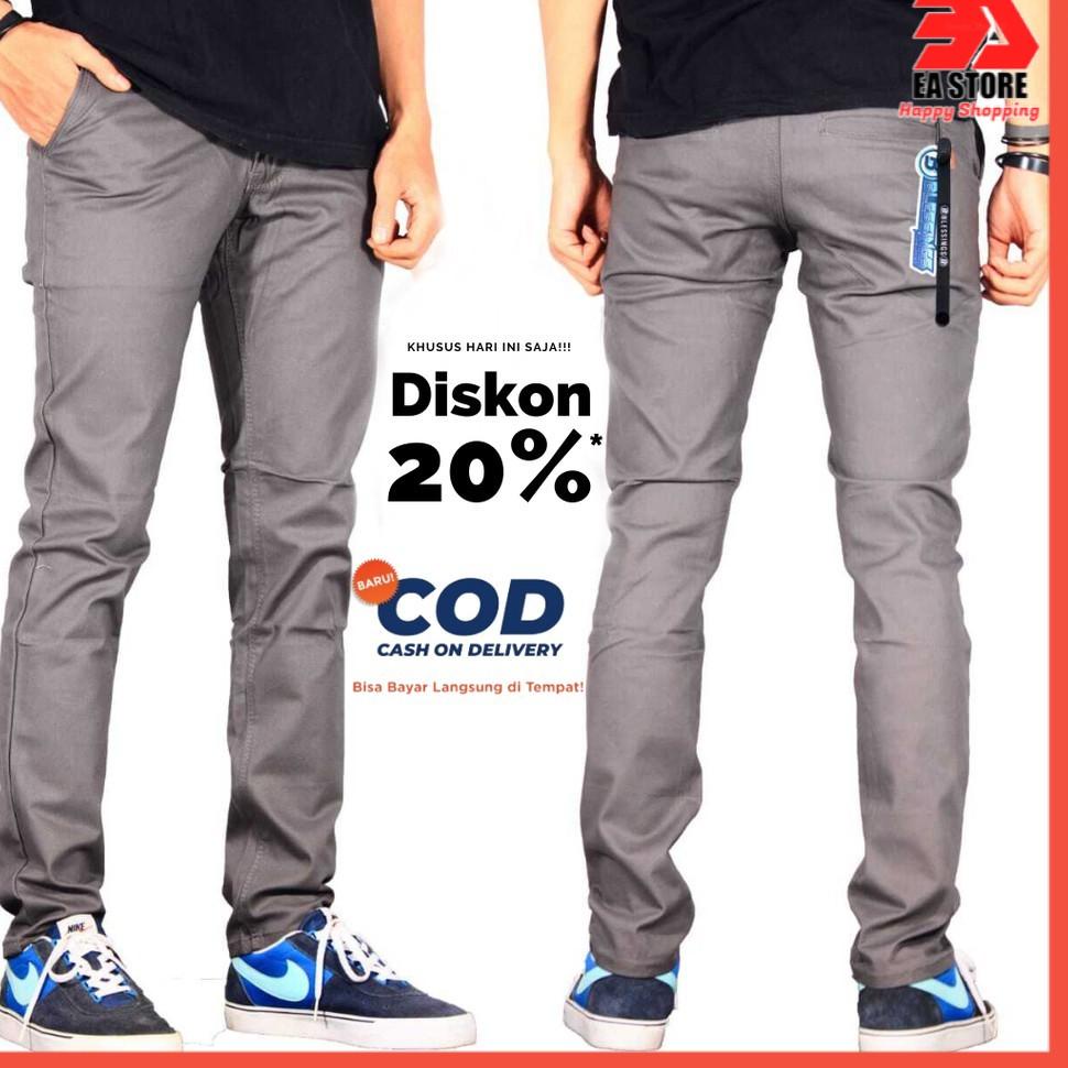 Jual CK.18Oc22ᴿ ‣ CELANA PRIA CHINO Slim fit Panjang Kerja kantor Santai Liburan Cowok Gentleman ...