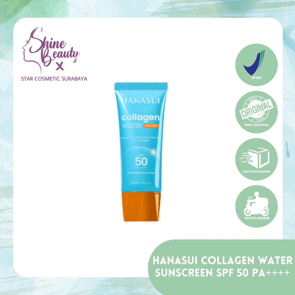 Jual Hanasui Collagen Water Sunscreen SPF 50 PA++++ 30ml | Shopee Indonesia