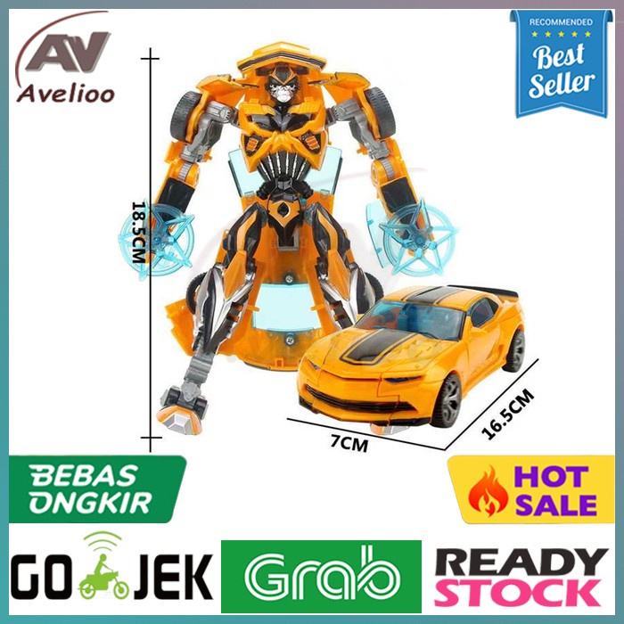 Jual mainan robot transformers optimus prime bumblebee figure transformers mobil action figure ...