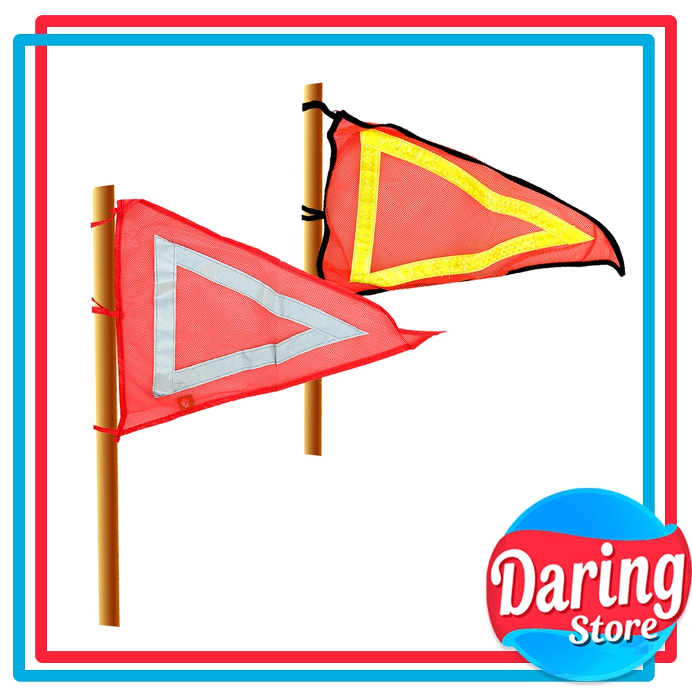 Jual Bendera Safety Scotlight Jaring Segitiga PVC | Shopee Indonesia