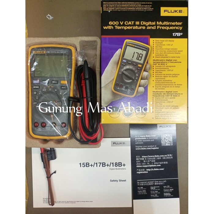 Jual FLUKE 17B+ Digital Multimeter | Shopee Indonesia