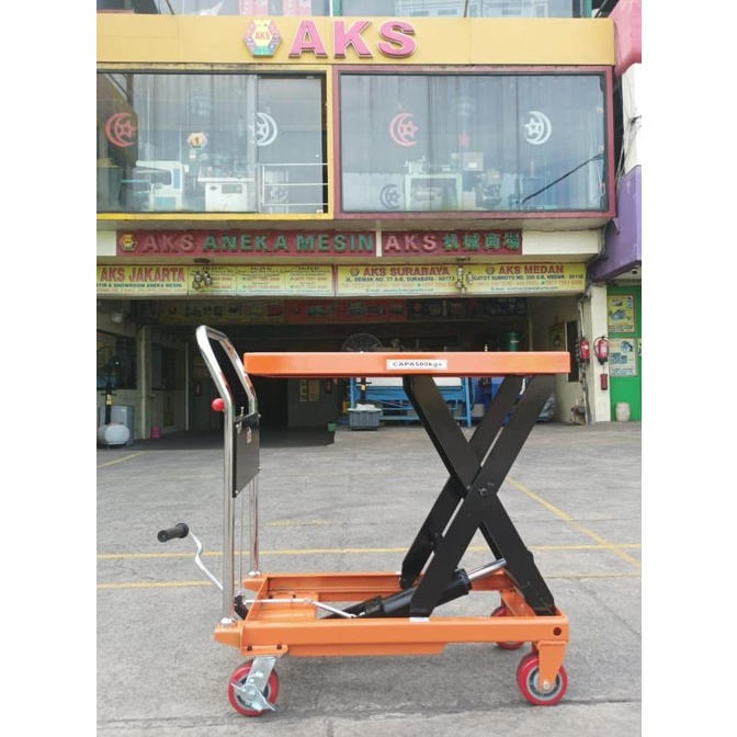 Jual Manual Hand Lift Table Kapasitas 500 Kg X 90 Cm Aks - Tkn05Rd ...