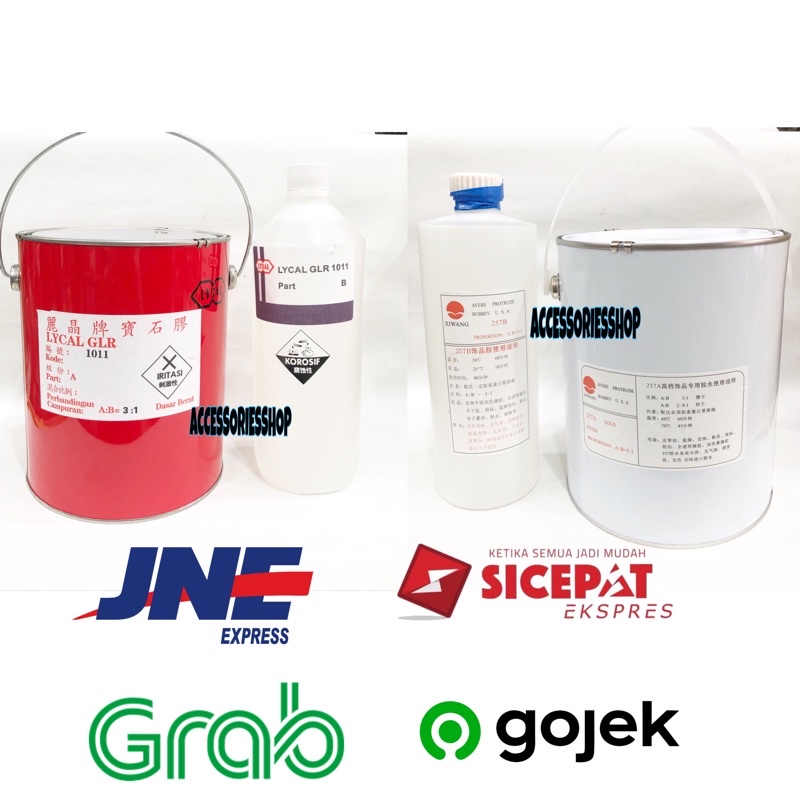 Jual Resin lycal 1011 /Resin bening keras 1 set kaleng 4kg kerajinan ...