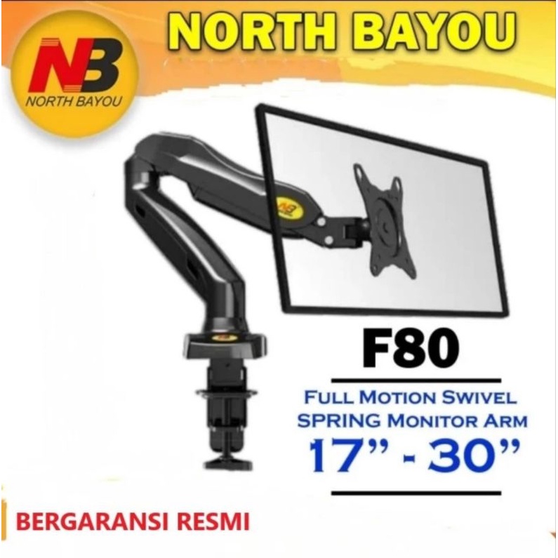 Jual Bracket TV Monitor LCD LED North Bayou NB F80 13-27" NBF80 | Shopee Indonesia