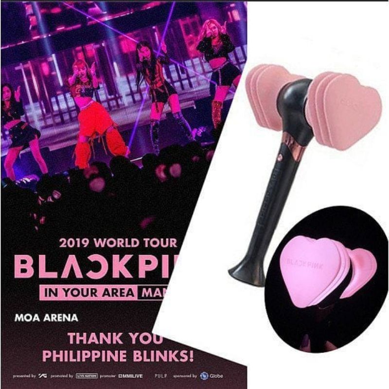 Jual Official Lightstick BLACKPINK Hammer LOVE Heart Glowing Stick Lamp ...