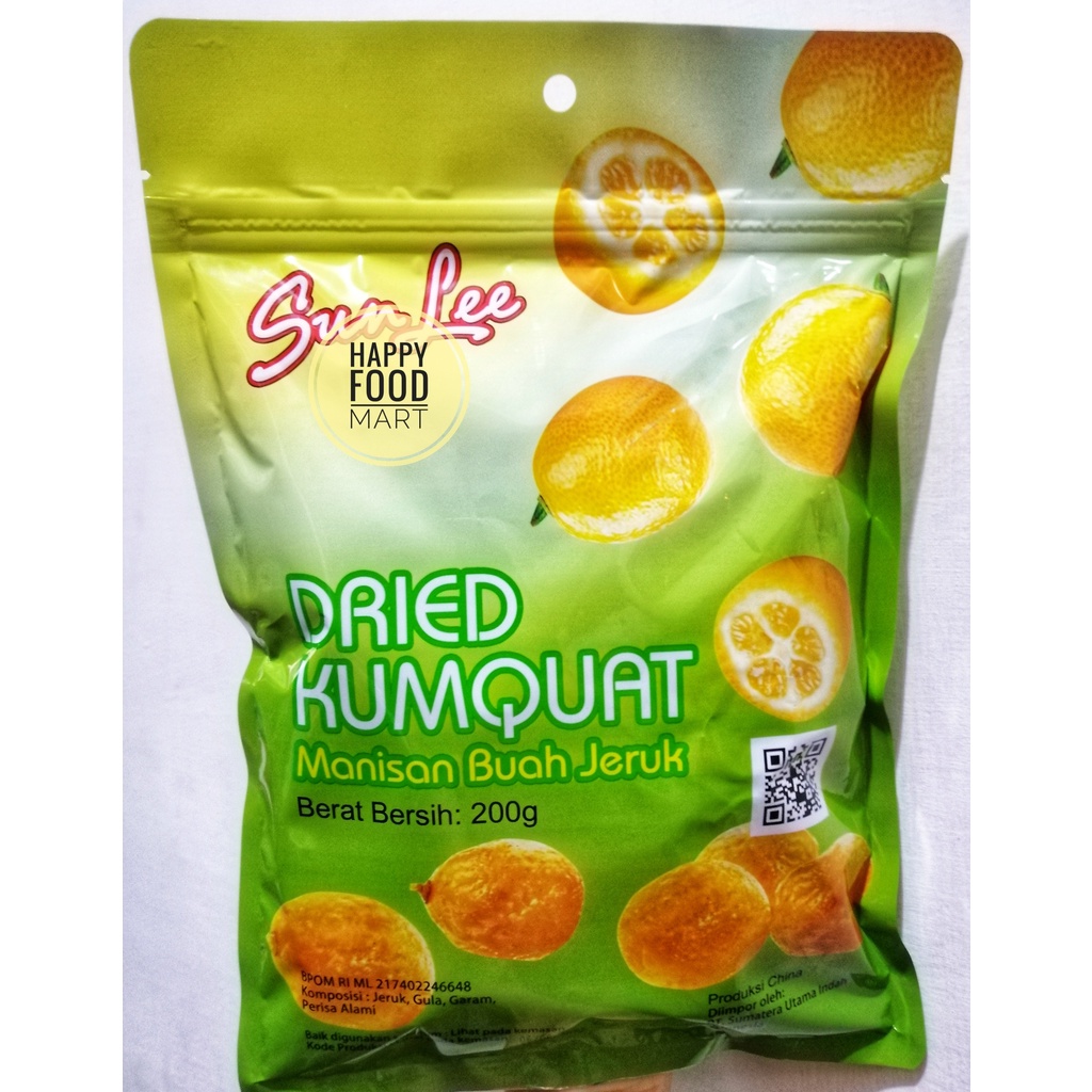 Jual [BPOM RI] SUN LEE DRIED KUMQUAT 200 GRAM/MANISAN BUAH JERUK/JERUK ...