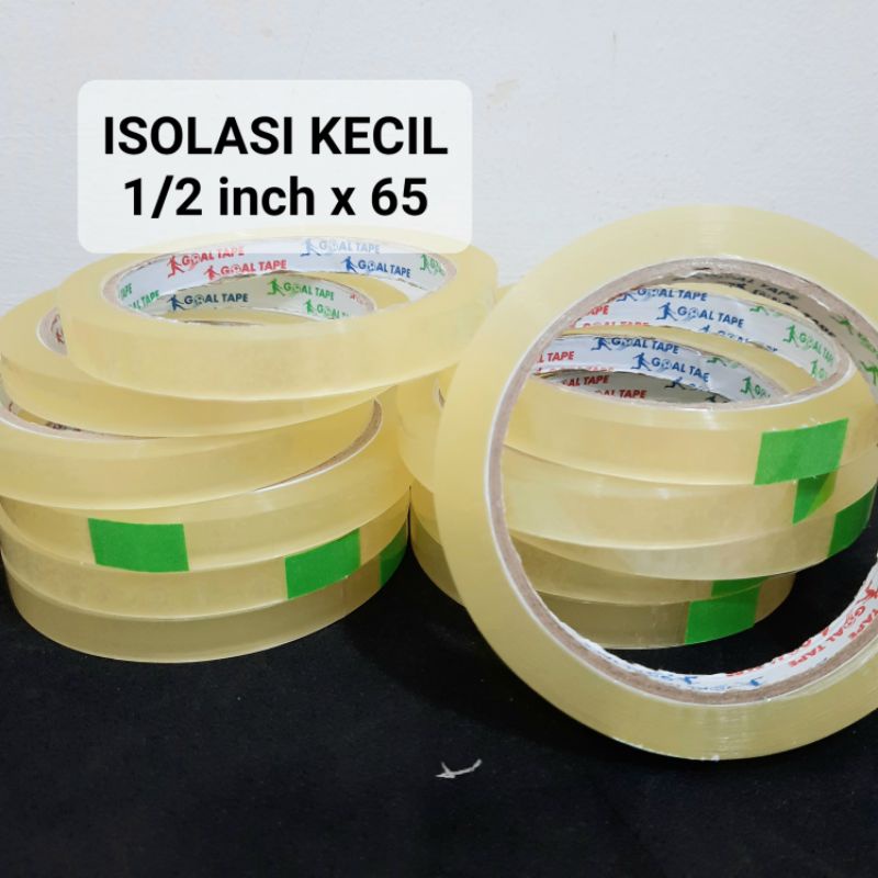Jual bigta_ISOLASI KECIL 1/2inch x 65 / solatip | Shopee Indonesia