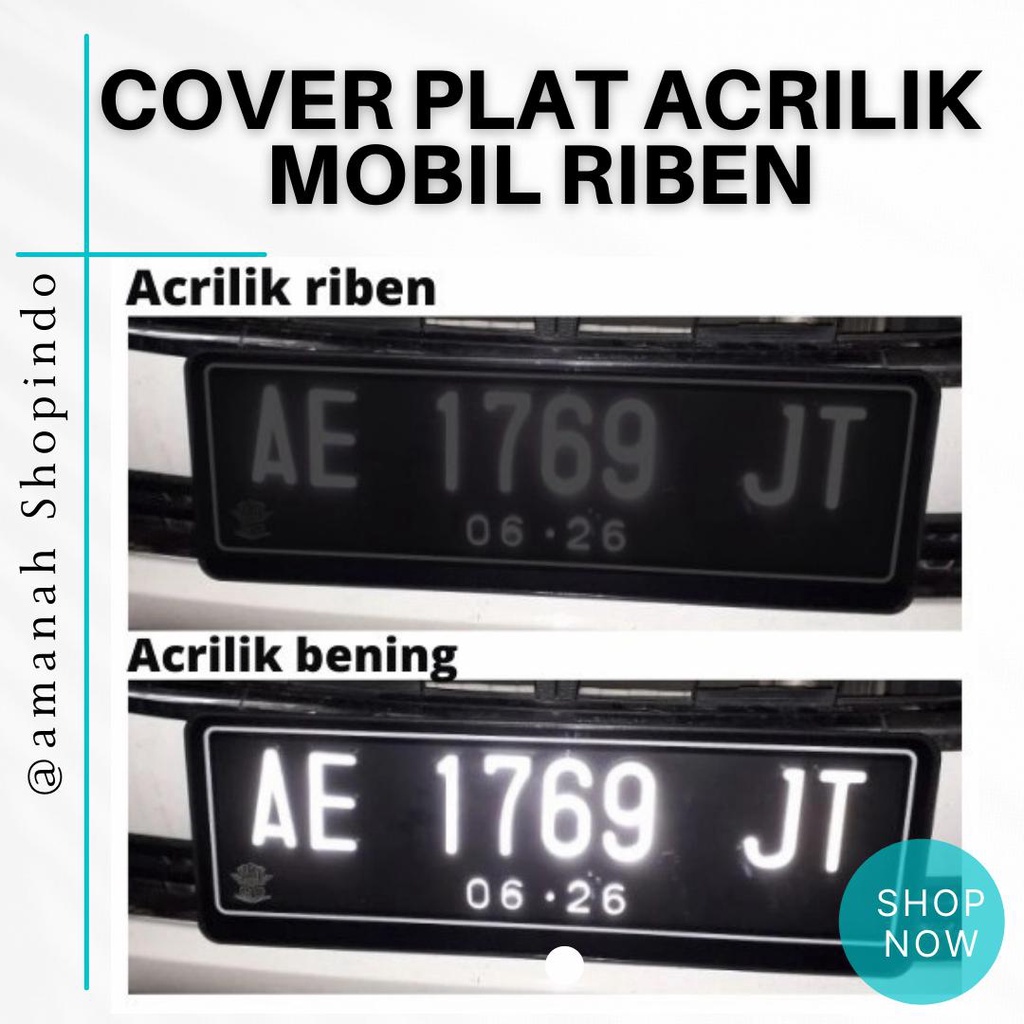 Jual Tatakan plat mobil / Cover plat mobil Akrilik riben hitam | Shopee ...