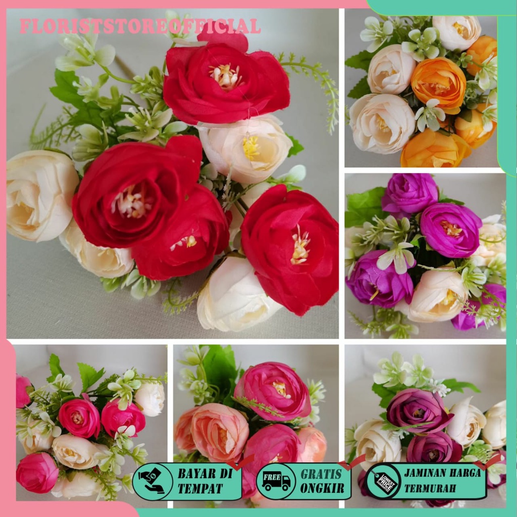 Jual COD BUNGA MAWAR BUNGA TANGKAI PLASTIK BUNGA ARTIFISIAL BUNGA ...