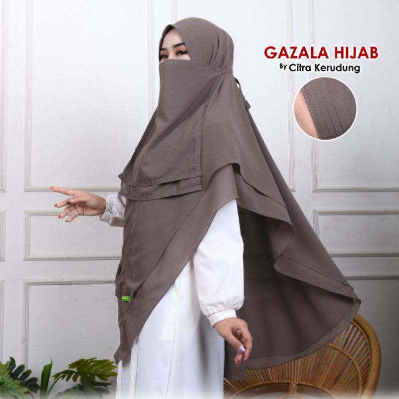 Jual Jilbab Lancip Ceruty Babydolls nonpad Segitiga 2 Lapis Layer FREE cadar tali 2 Lapis Layer ...