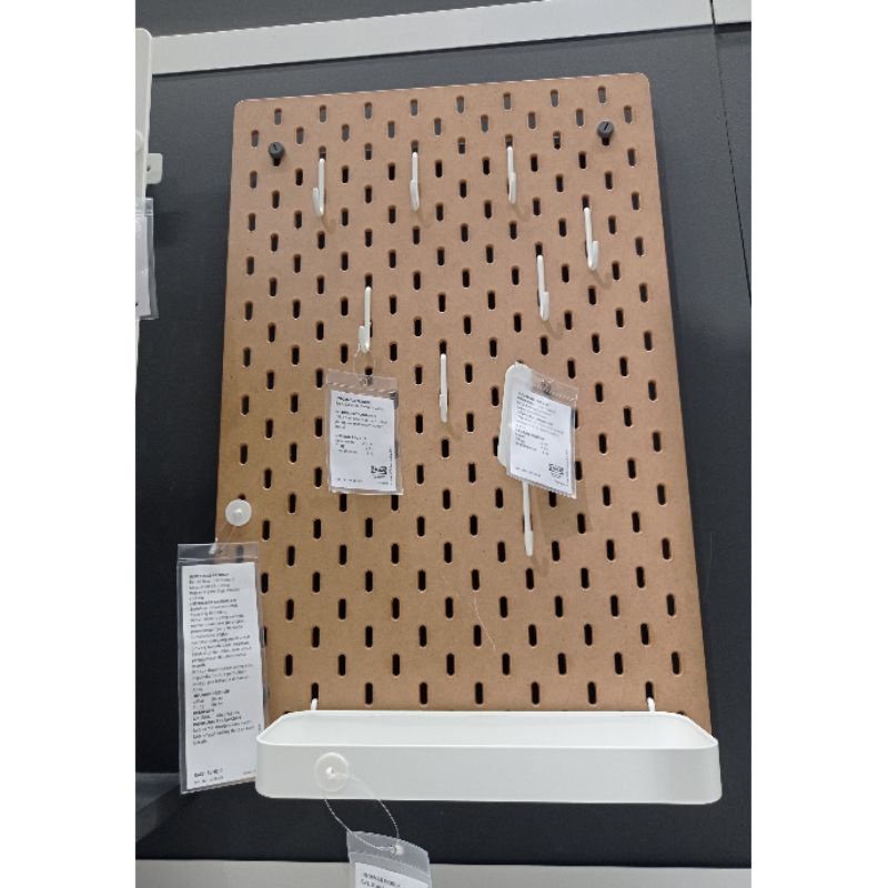 Jual skadis Ikea papan berlubang pegboard kayu dinding 36x56 cm ...