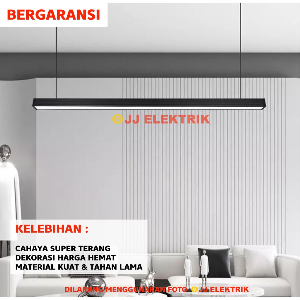 Jual Lampu Hias Gantung LED Panjang Minimalis Modern Meja Cafe Ruang ...