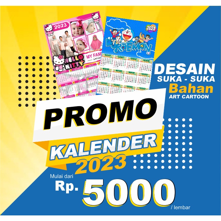 Jual KALENDER 2024 PROMO CUSTOM bahan art carton murah desain suka suka ...