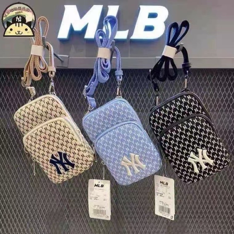 Jual MLB NY MONOGRAM POCKET BAG / SHOULDER BAG / SLING BAG / TAS MLB ...