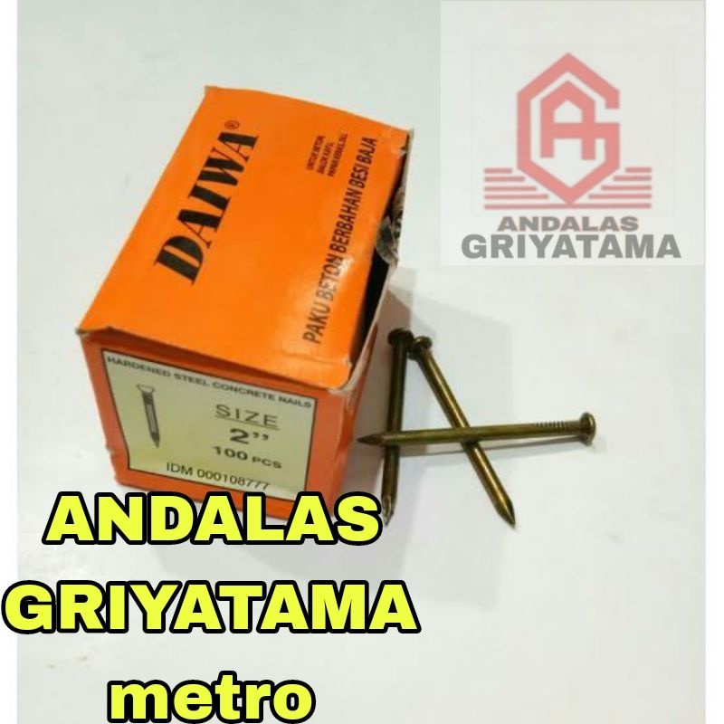 Jual Paku Beton DAIWA (DAIKEN/ CLAYTON)/2 inc (5cm) ISI 100PCS,PAKU ...