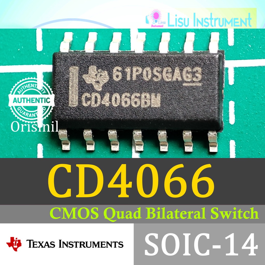 Jual Original CD4066BM CMOS Quad Bilateral Switch SOIC-14 Texas Instrument CD4066B CD4066 ...