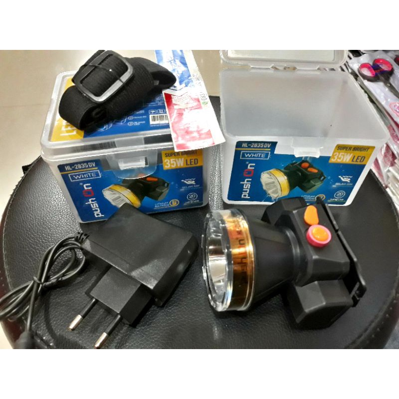Jual SENTER KEPALA SELAM PUSH ON 35 WATT CAS LAMPU LED WARNA PUTIH ...
