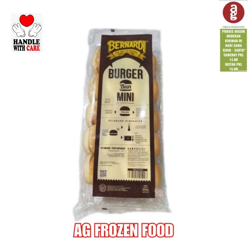 Jual Bernardi Roti Burger Bun Mini isi 20pcs | Shopee Indonesia
