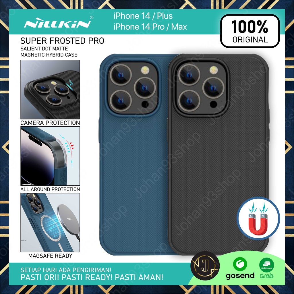 Jual Case iPhone 14 Pro Max Plus NILLKIN Super Frosted Shield Pro Magnetic | Shopee Indonesia