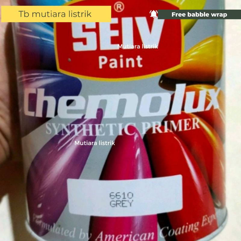 Jual Seiv Chemolux Paint Cat Dasar Besi Meni Besi Anti Karat Abu Abu 6610 1kg | Shopee Indonesia