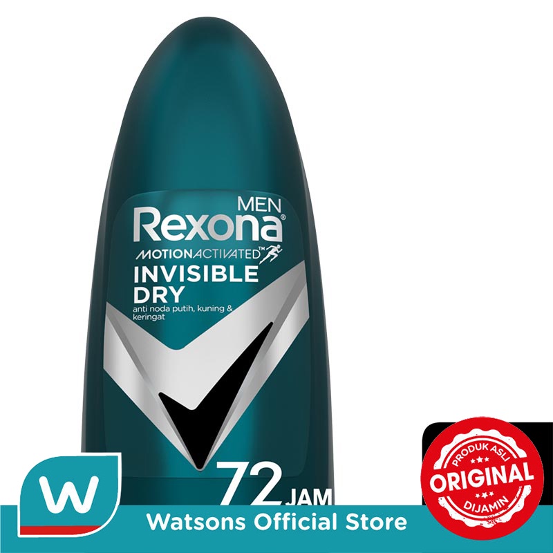 Jual Rexona Men Deodorant Anti-Perspirant Invisible Dry Roll On 45Ml | Shopee Indonesia