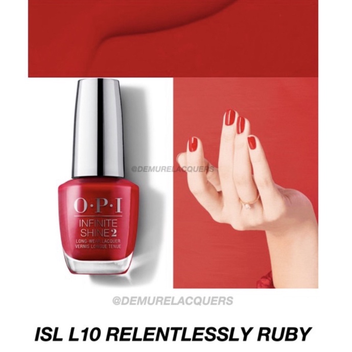 Jual OPI IS L10 - Relentlessly Ruby | Shopee Indonesia