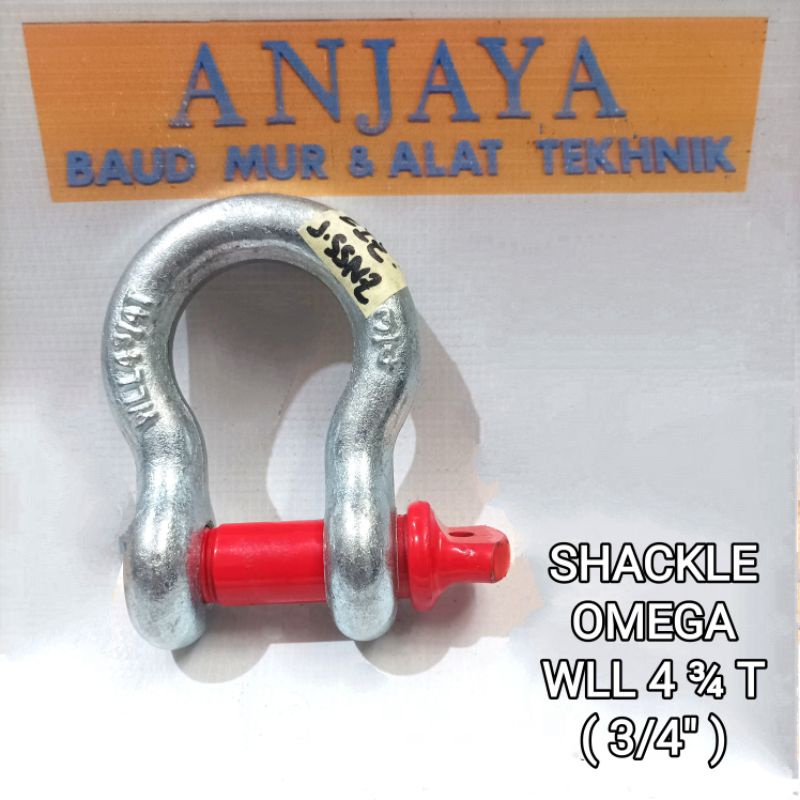 Jual WIPRO Shackle Omega 3/4" ( WLL 4 3/4 TON ) | Shopee Indonesia