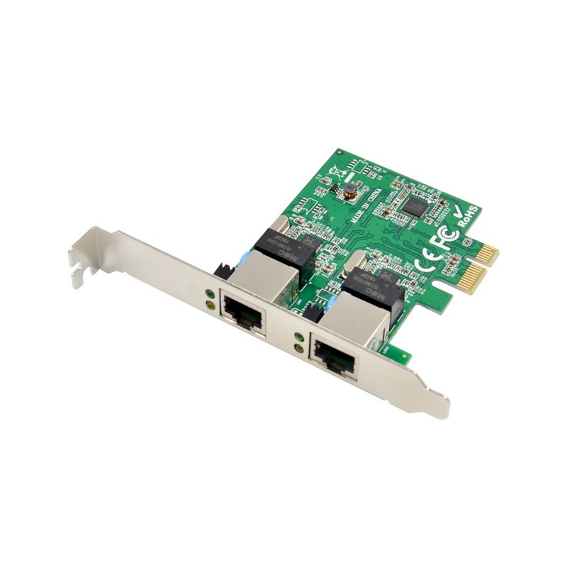 Jual Lan Card Dual 2 Port 1000 Gigabit Realtek RTL8111 Pci Express pcie ...