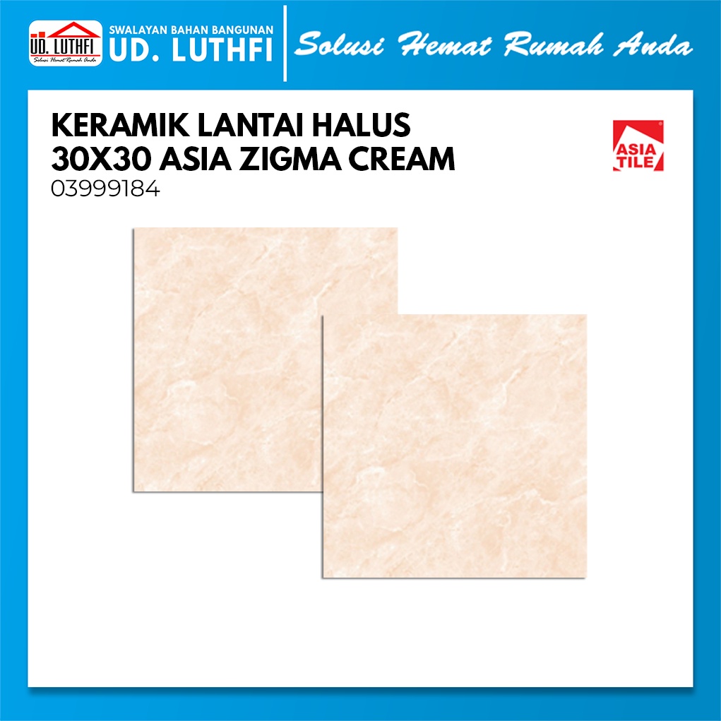 Jual Keramik Lantai 30x30 Asia Zigma Cream | Shopee Indonesia