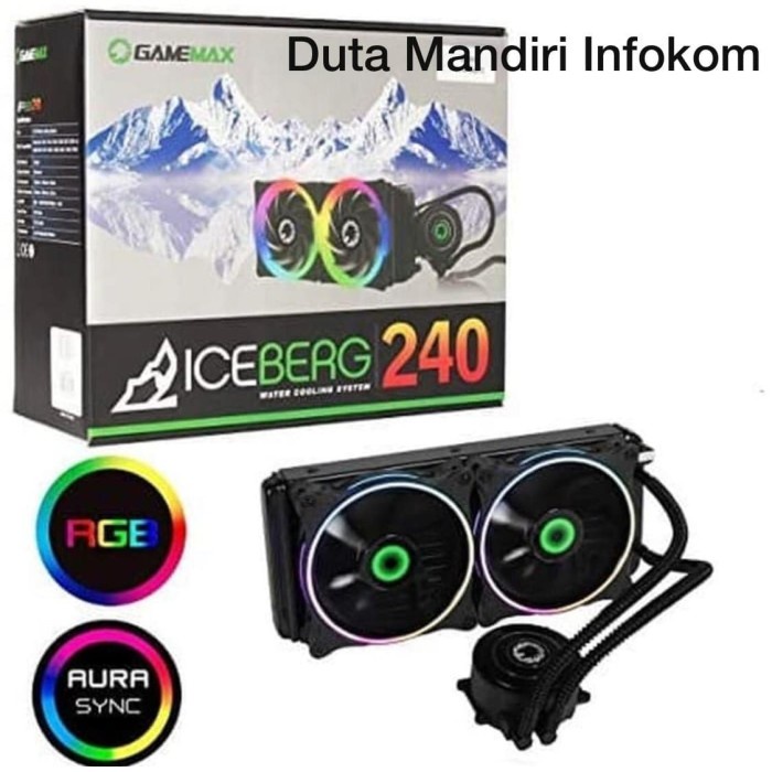 Jual Produk Unggulan Gamemax Iceberg 240 Rainbow Argb Water Cooling System Bergaransi | Shopee ...