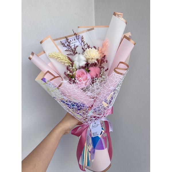 Jual HOLOGRAM DRIED BOUQUET CUTE | BUKET BUNGA KERING HOLOGRAM GEMES ...
