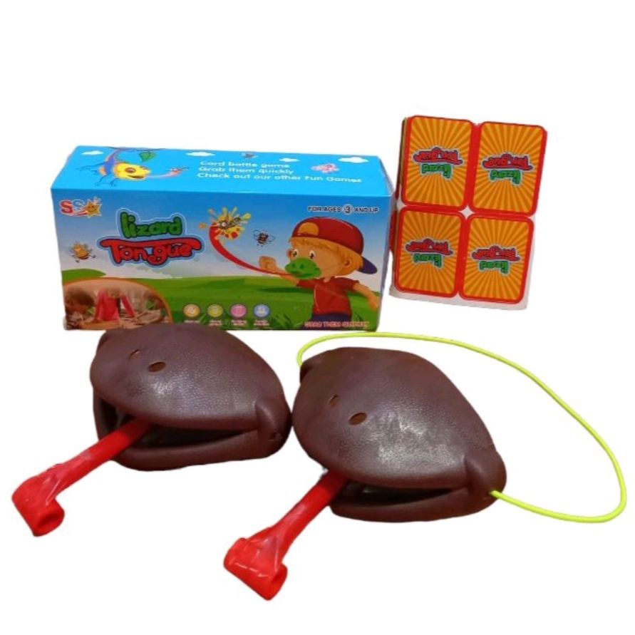 Jual COD MAINAN BOARD GAME TIC TAC TONGUE LIZARD BELI 1 GRATIS 1 ...