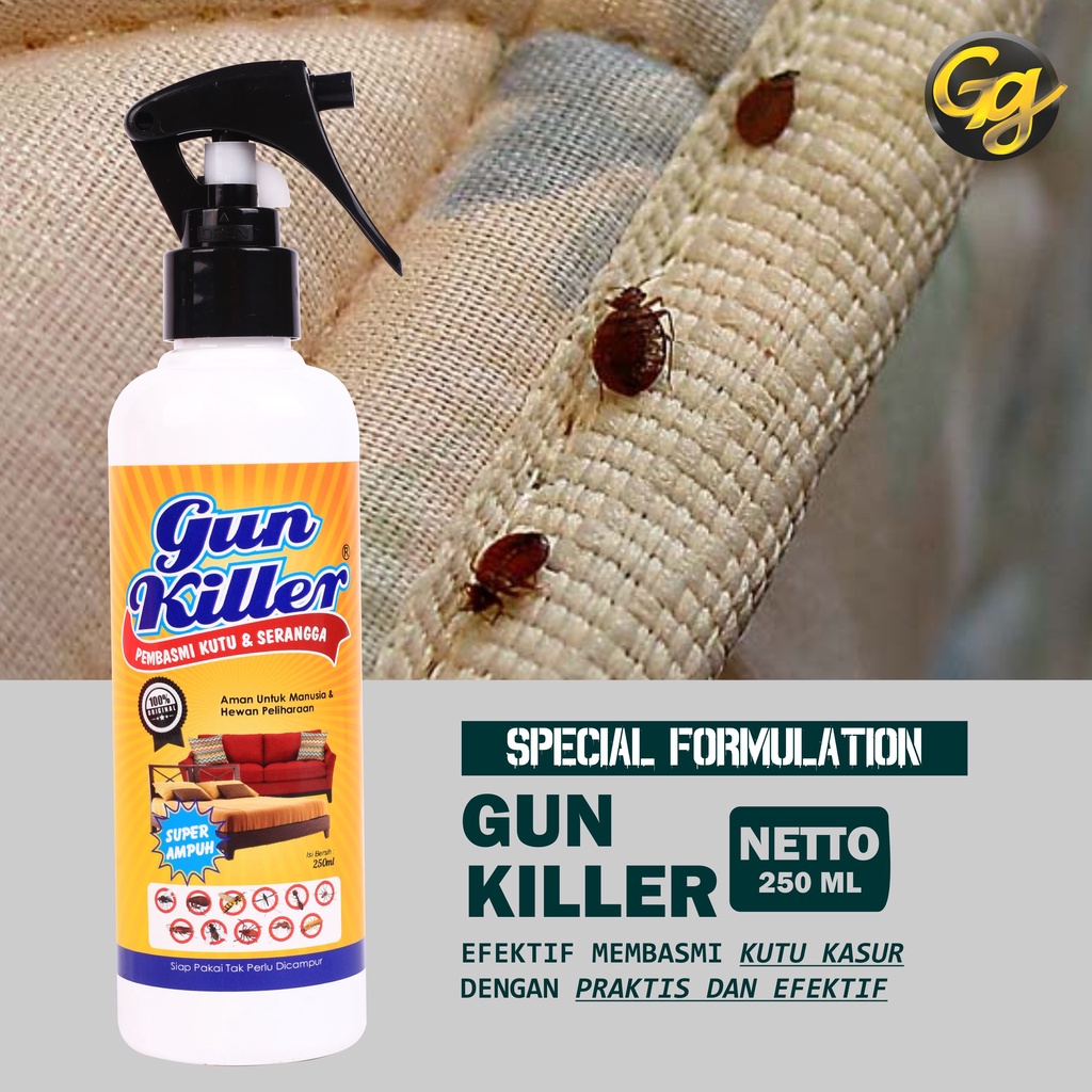 Jual Gun Killer Pembasmi Kutu Kasur Spray, Anti Kutu Sofa, Obat ...