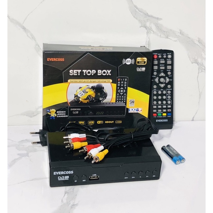 Jual Set Top Box Evercoss STB Evercoss Digital TV Full HD 1080 | Shopee ...