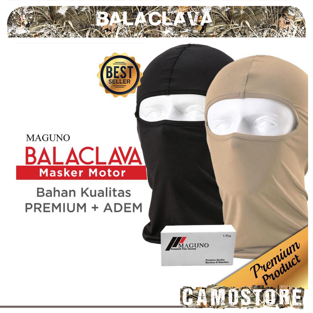 Jual Balaclava Premium Maguno Masker Motor Baff Alas helm | Shopee ...
